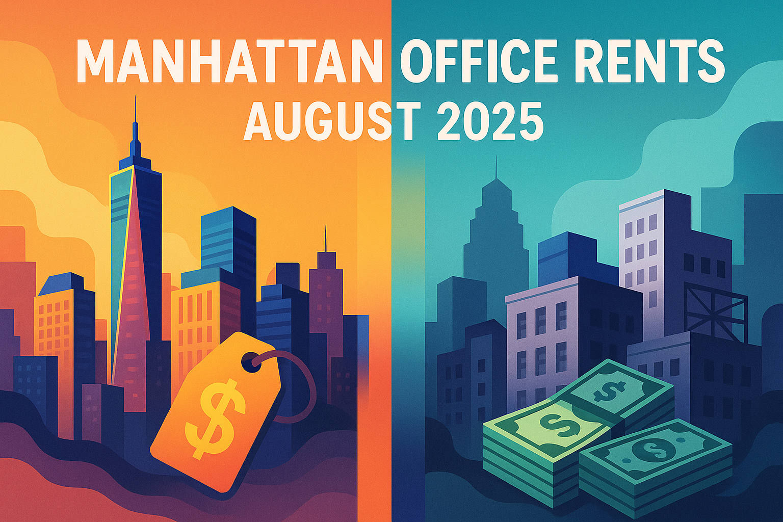Manhattan Office Rent Ranges — August 2025 - New York Offices
