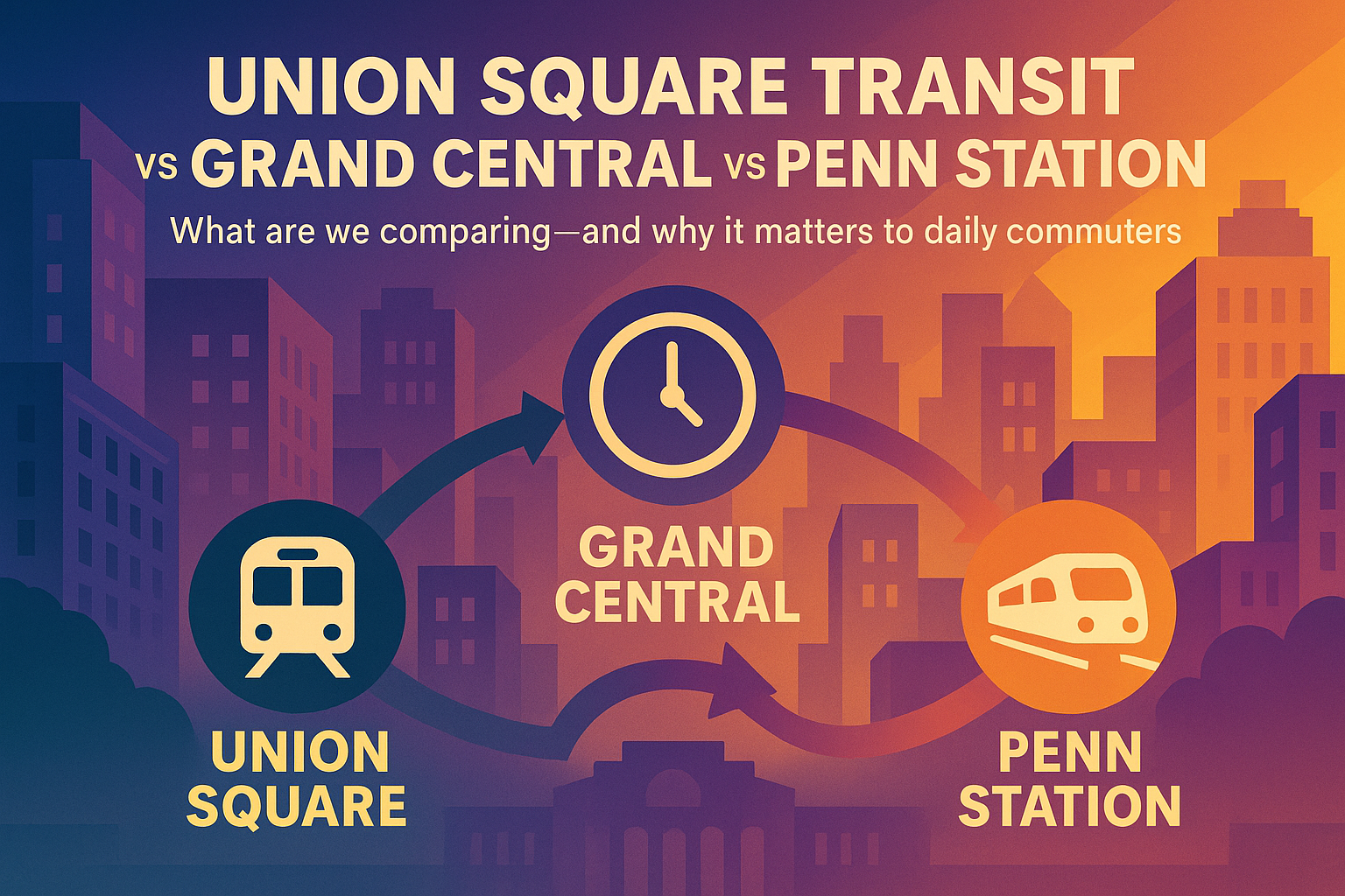 Union Square Transit vs Grand Central vs Penn Station - New York Offices