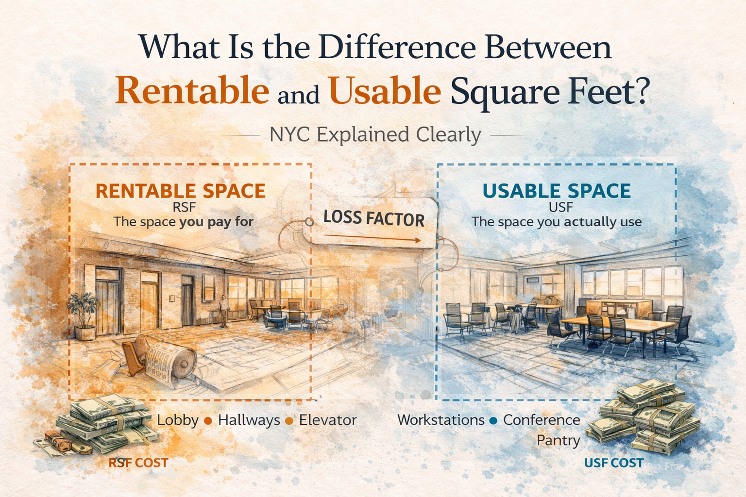 What Is the Difference Between Rentable and Usable Square Feet? (NYC ...