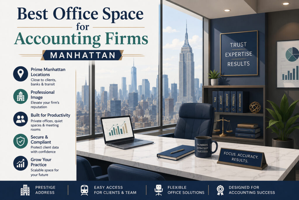 Best Office Space for Accounting Firms Manhattan - New York Offices