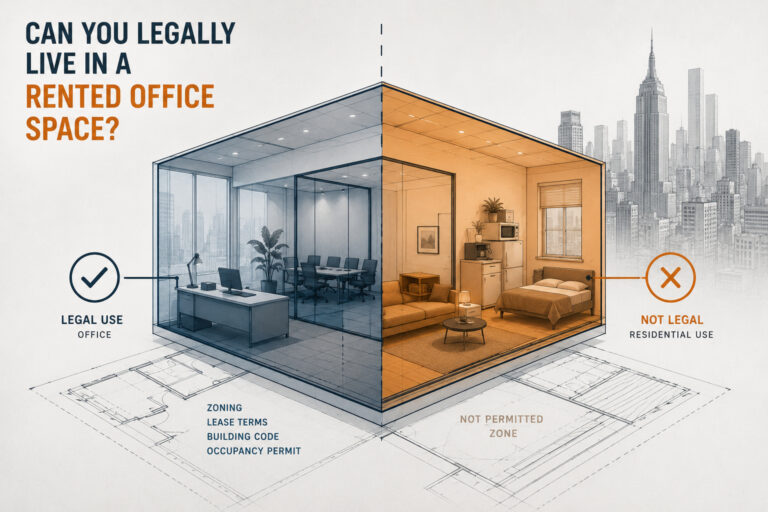 Can You Legally Live in a Rented Office Space? - New York Offices